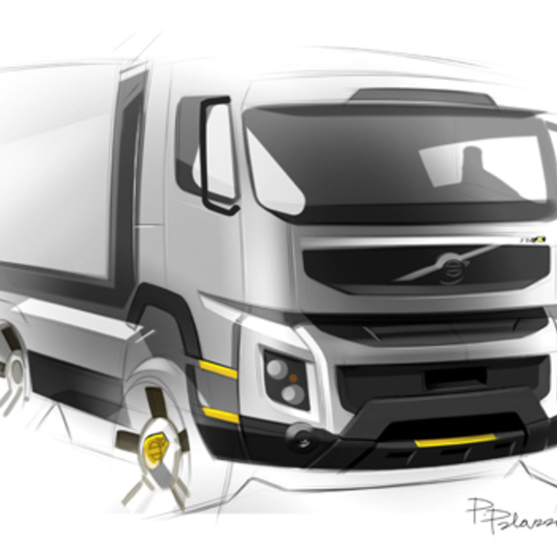 Volvo Truck Drawing TRACTOR UNITS VOLV0027 VOLVO FH H2 EXTL